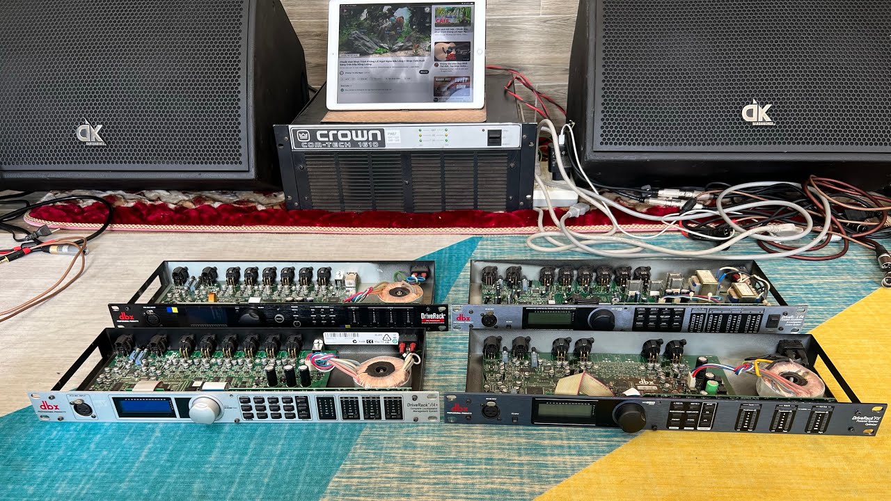 Driverack DBX px pa pa+ pa2 cốt số bãi mỹ điện 120vac - YouTube
