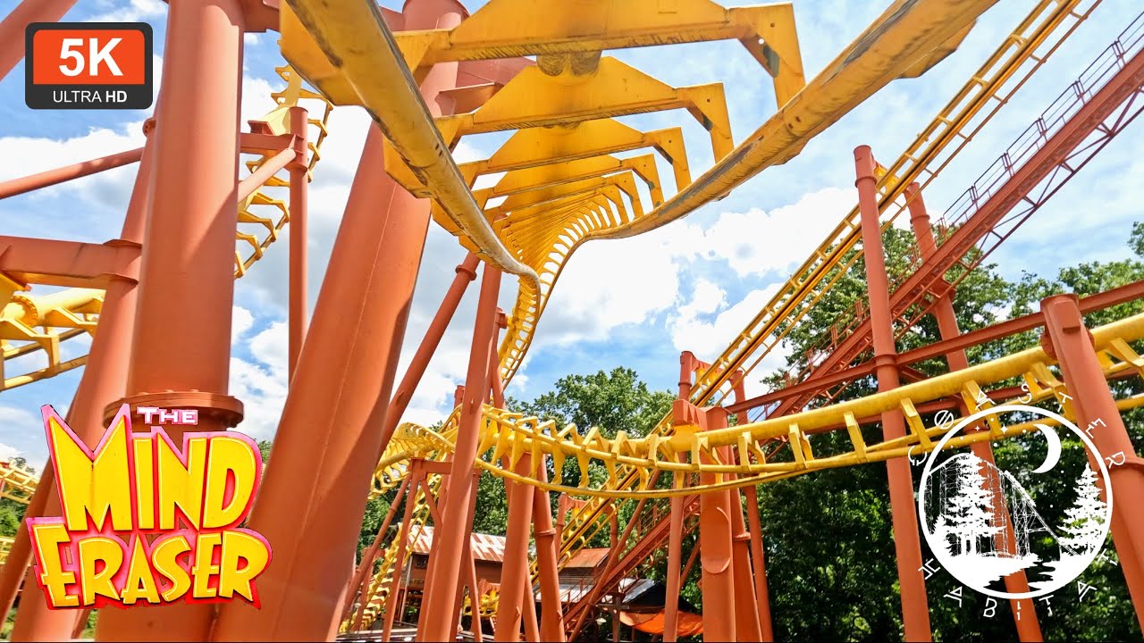 The Mind Eraser Front Row On Ride POV 5K UHD Six Flags America | Vekoma ...
