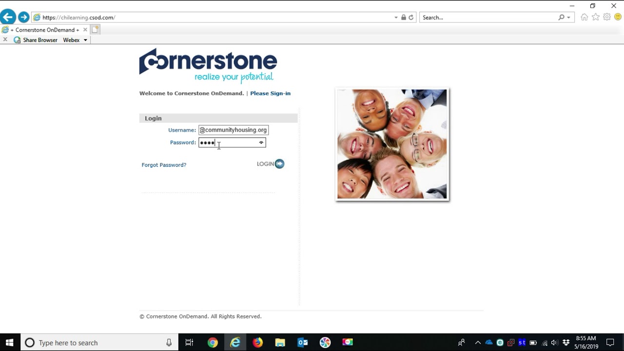 CHI Cornerstone Training Series- Logging in the First Time - YouTube