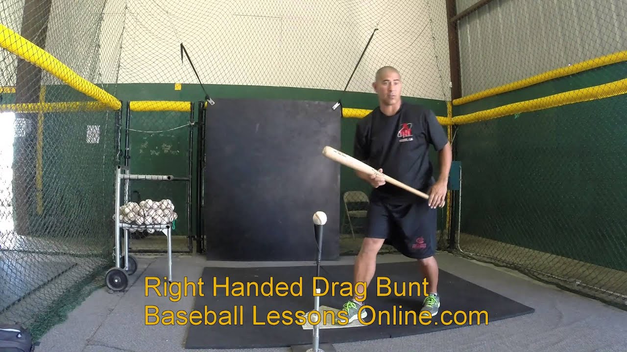 Right Handed Drag Bunt - YouTube