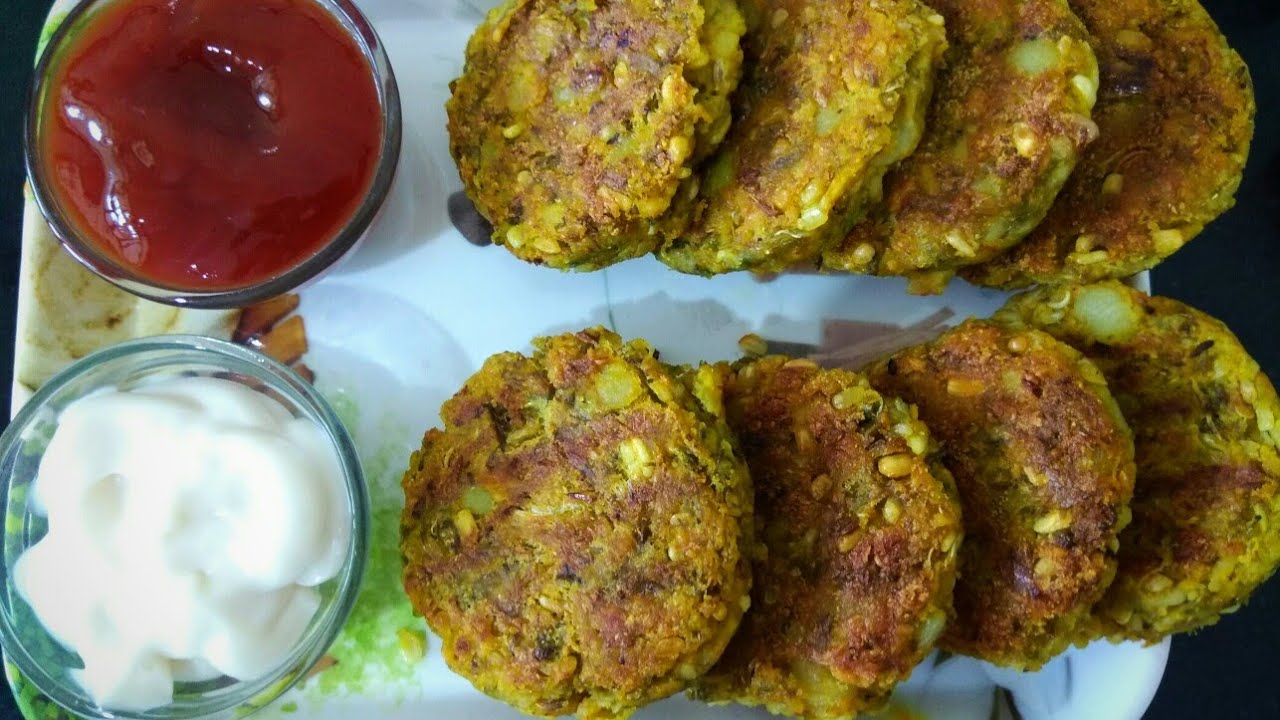 Kids Special Sprouts Tikki || कडधान्य टिक्की Nivis Recipe - YouTube