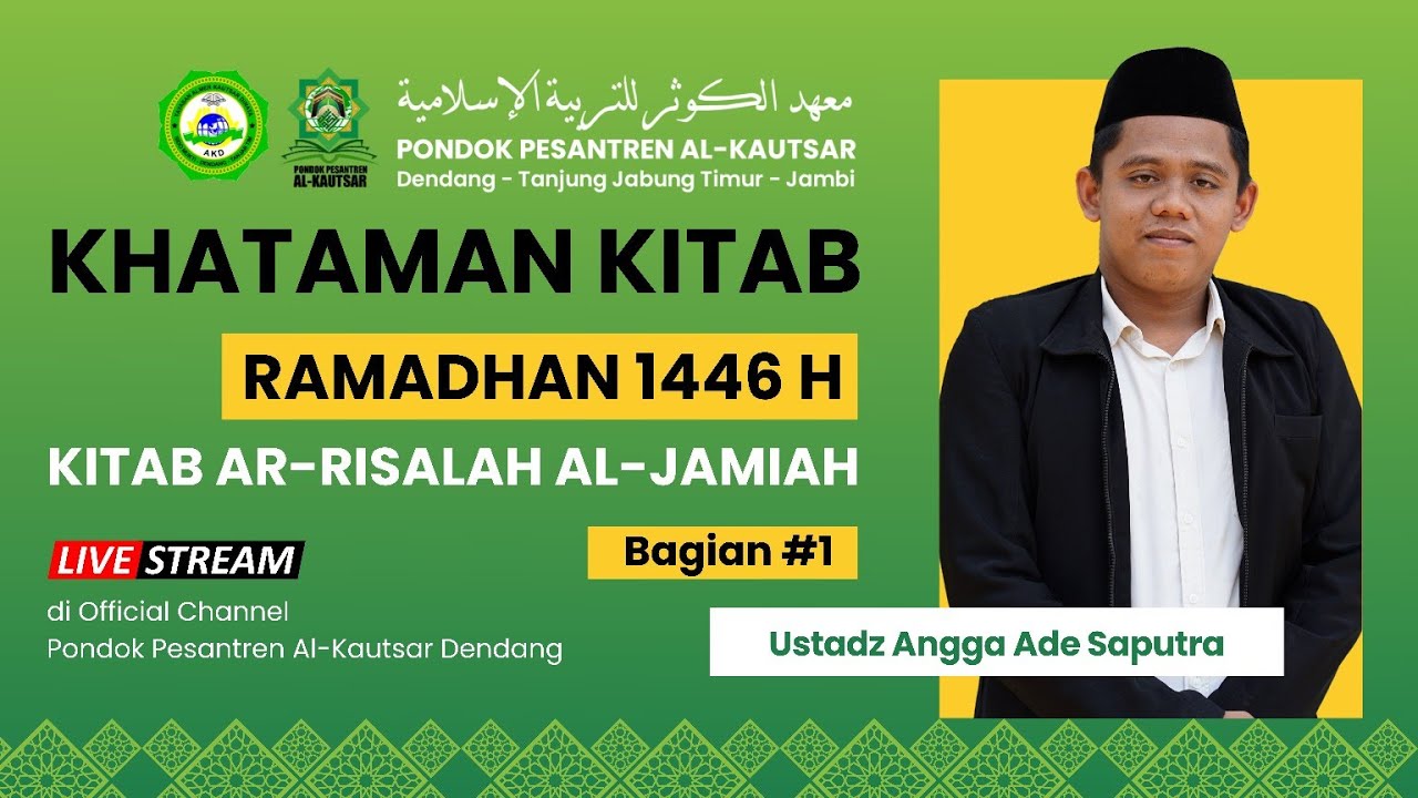 Ngaji Kitab Ar-Risalah Al-Jamiah bersama Ustadz Angga Ade Saputra ...