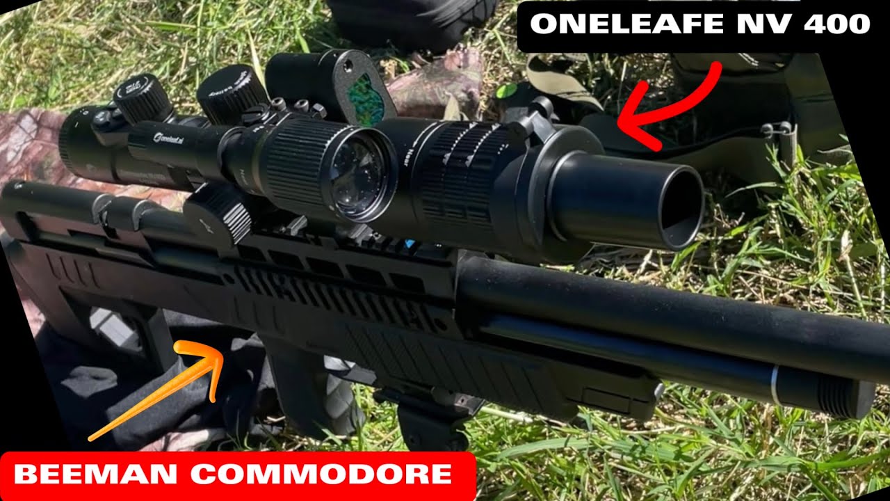 MIRA VISIÓN NOCTURNA con RiflE BEEMAN Commodore 5.5 pcp#airgun # ...