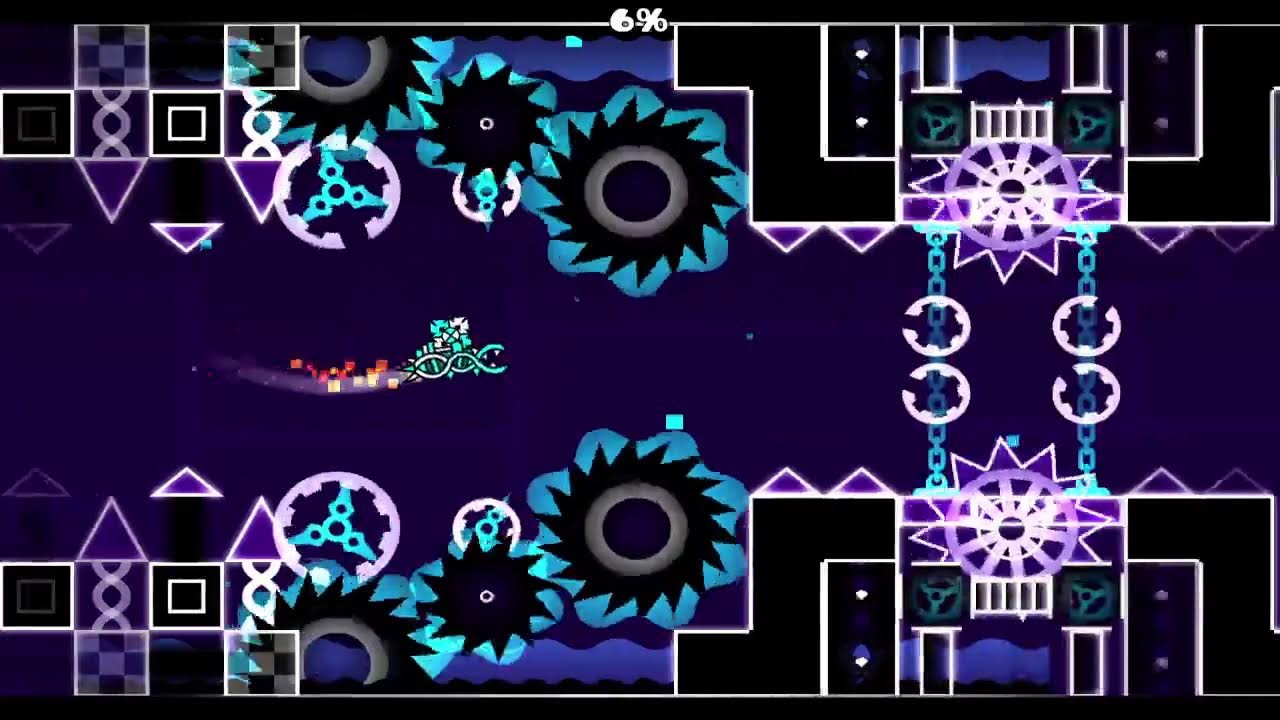 Geometry dash beating demons - YouTube