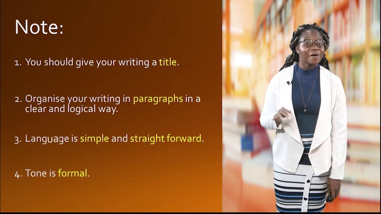 English Language - Grade 9: Expository Writing - Description - YouTube