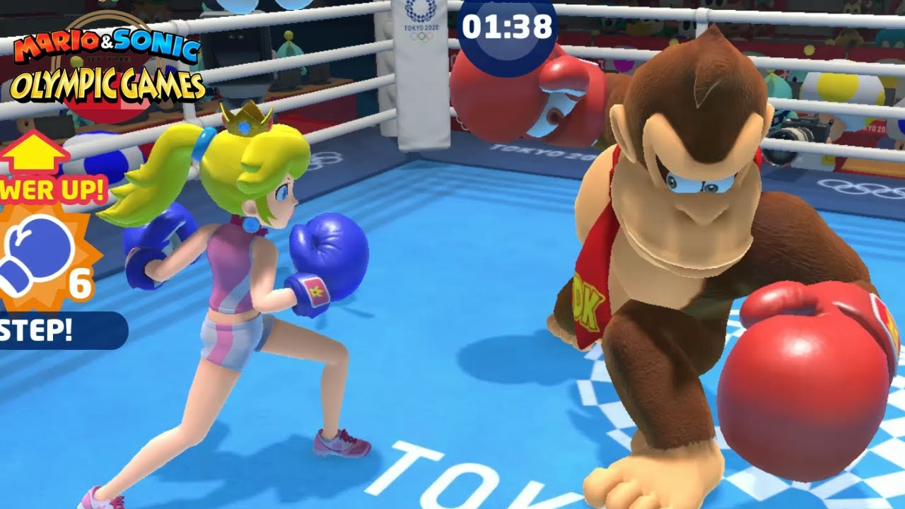 Mario & Sonic At The Olympic Games Tokyo 2020 Boxing ( Hard ) Peach ...