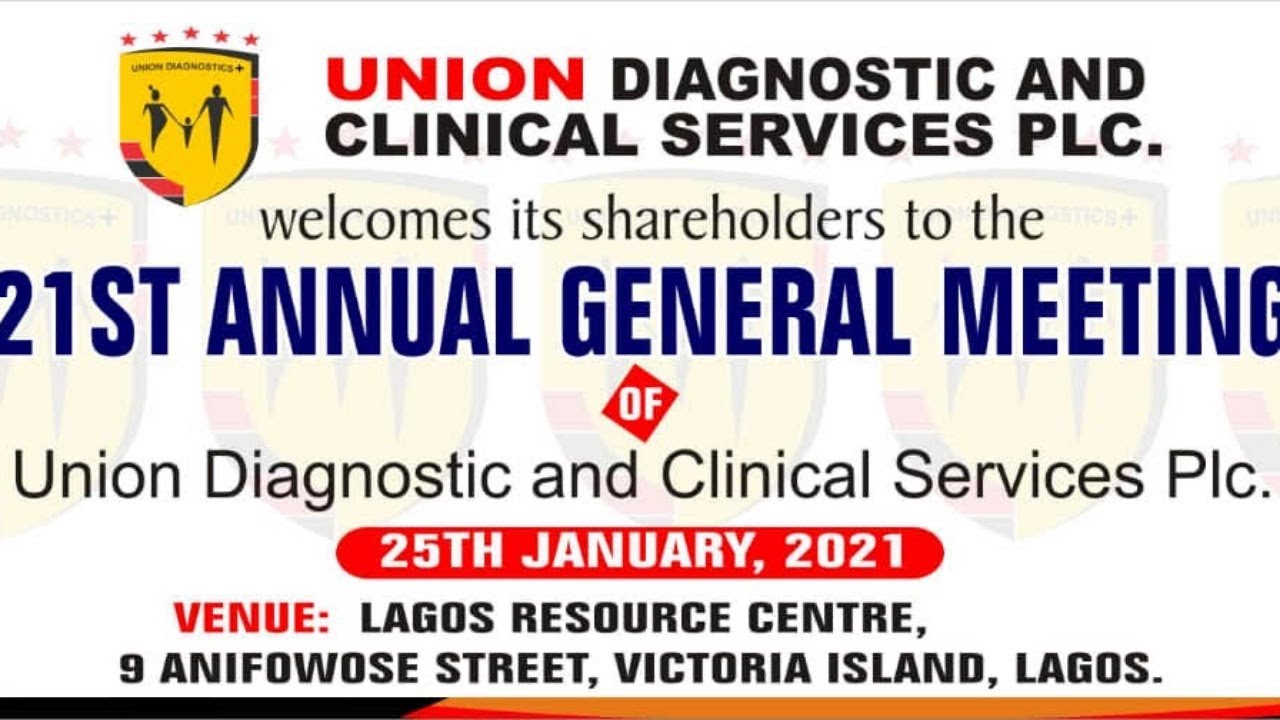Union Diagnostic & Clinical Services Plc 21st AGM 2021 Live - YouTube