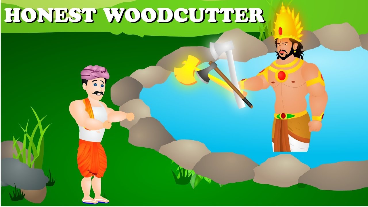 honest woodcutter | good stories for kids | moral stories for kids ...