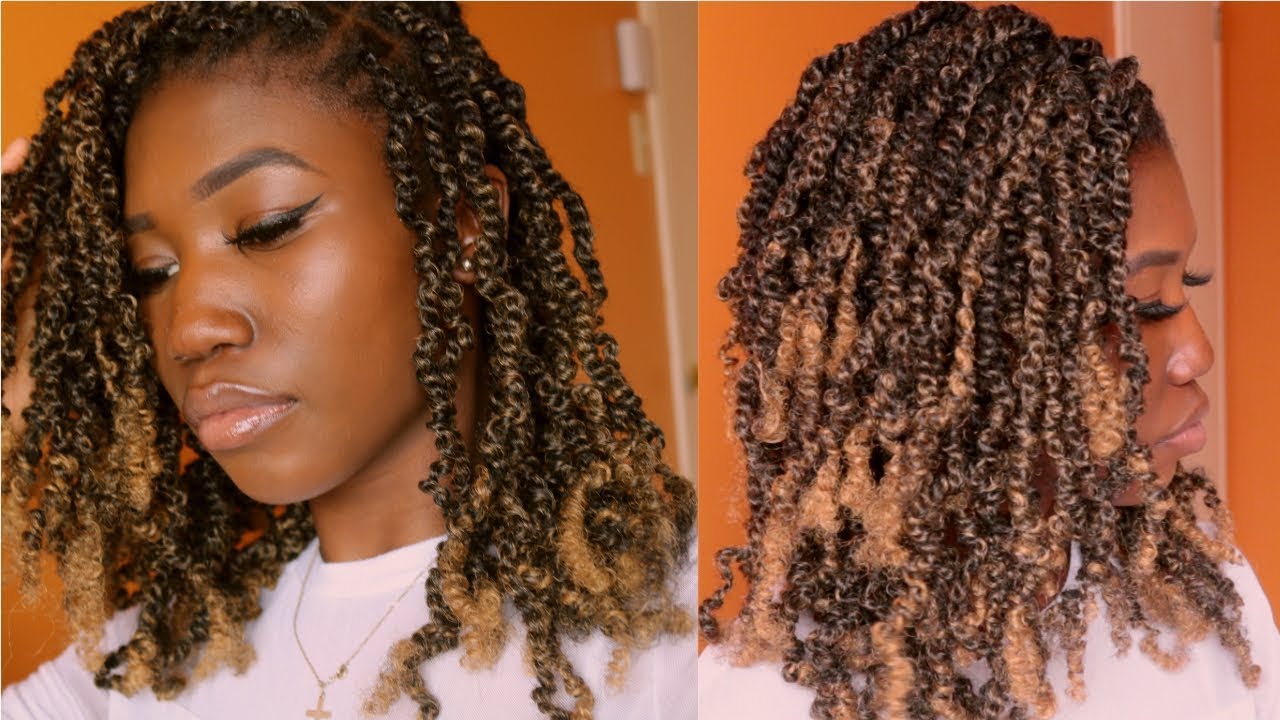 How To: Spring Twist On Natural Hair | Step-by-Step + Regular Speed ...