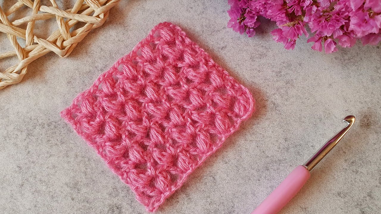 My love! Beautiful Stitch! Crochet Algae Stitch. Crochet. - YouTube