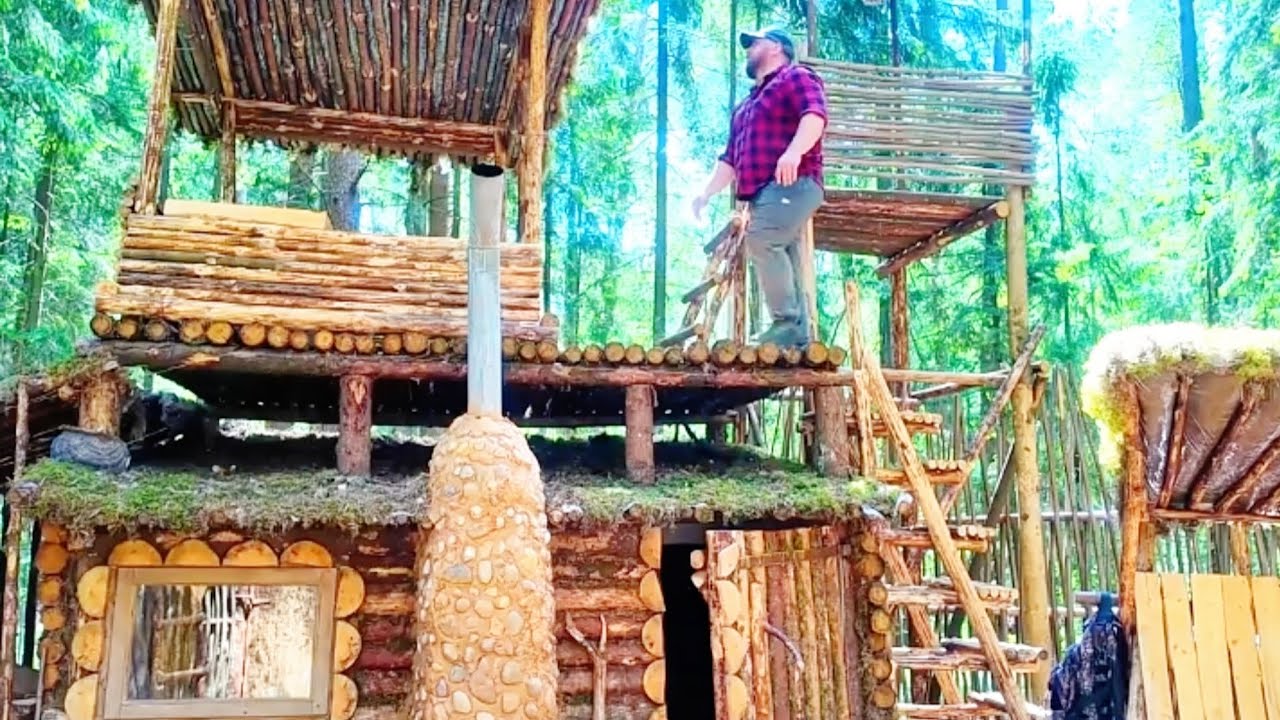 The Most Amazing Secret Forest Fortress Deep in the Woods 🌲🏰 - YouTube