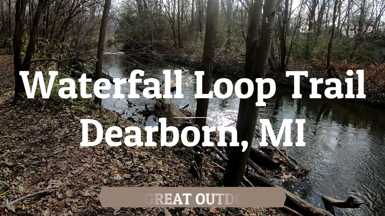 Waterfall Loop Trail, Dearborn, MI (Late Nov 2019) - YouTube