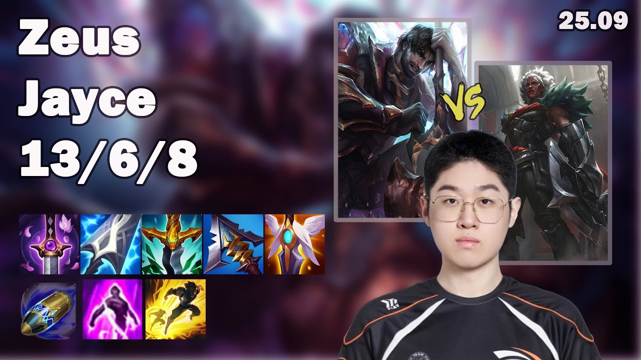 🔥 Zeus Jayce Top | Korea Challenger Solo Queue | Patch 25.09 | League ...