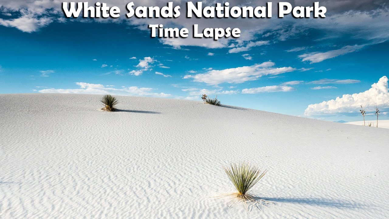 White Sands National Park Drive Time Lapse 4K - YouTube