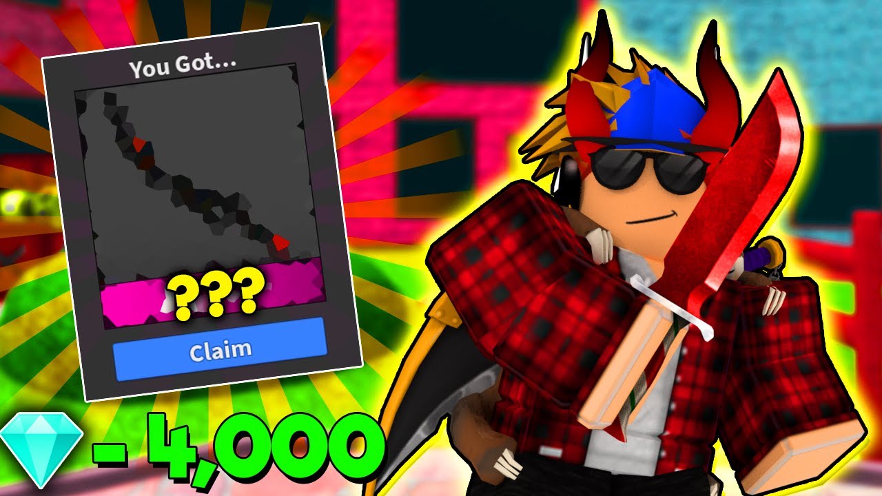 Spending 4,000 GEMS To UNBOX The RARESTS KNIFES... (Roblox MM2) - YouTube