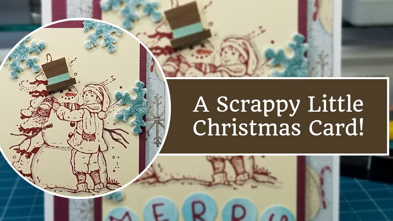 A Scrappy Little Christmas Card! - YouTube