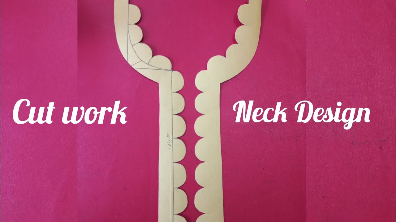 Beautiful Trandy cut work neck Design Drafting - YouTube