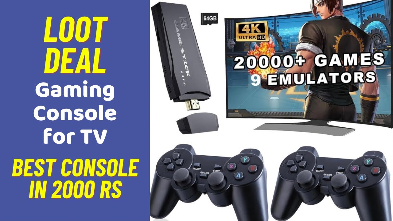 Best Gaming Console for TV under 2000 Rs with 2 Joy Sticks for PS2, PS3 ...