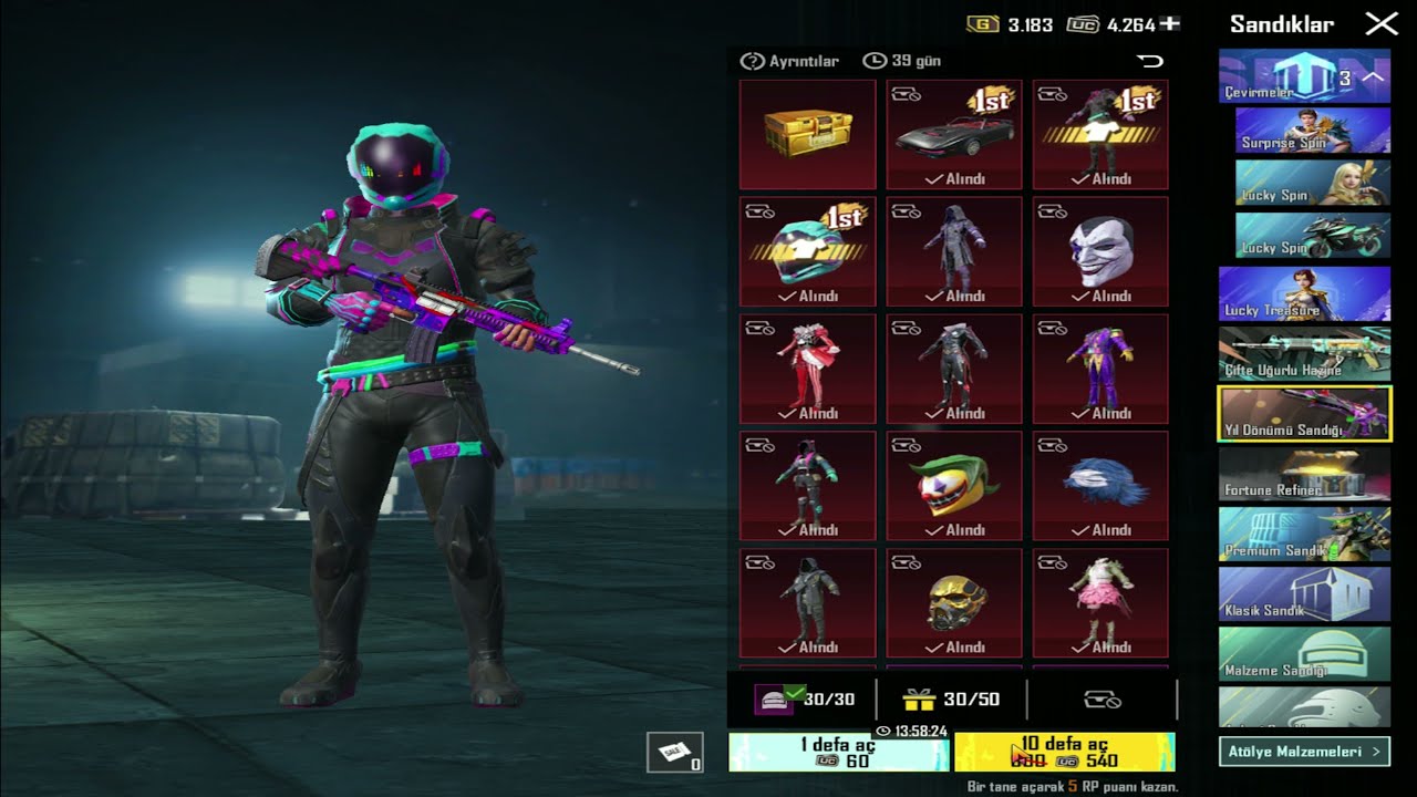 MASKARA M4, MASKARA SETİ VE NADİR SETLER GERİ DÖNDÜ😱30.000 UC! HERŞEYİ ...