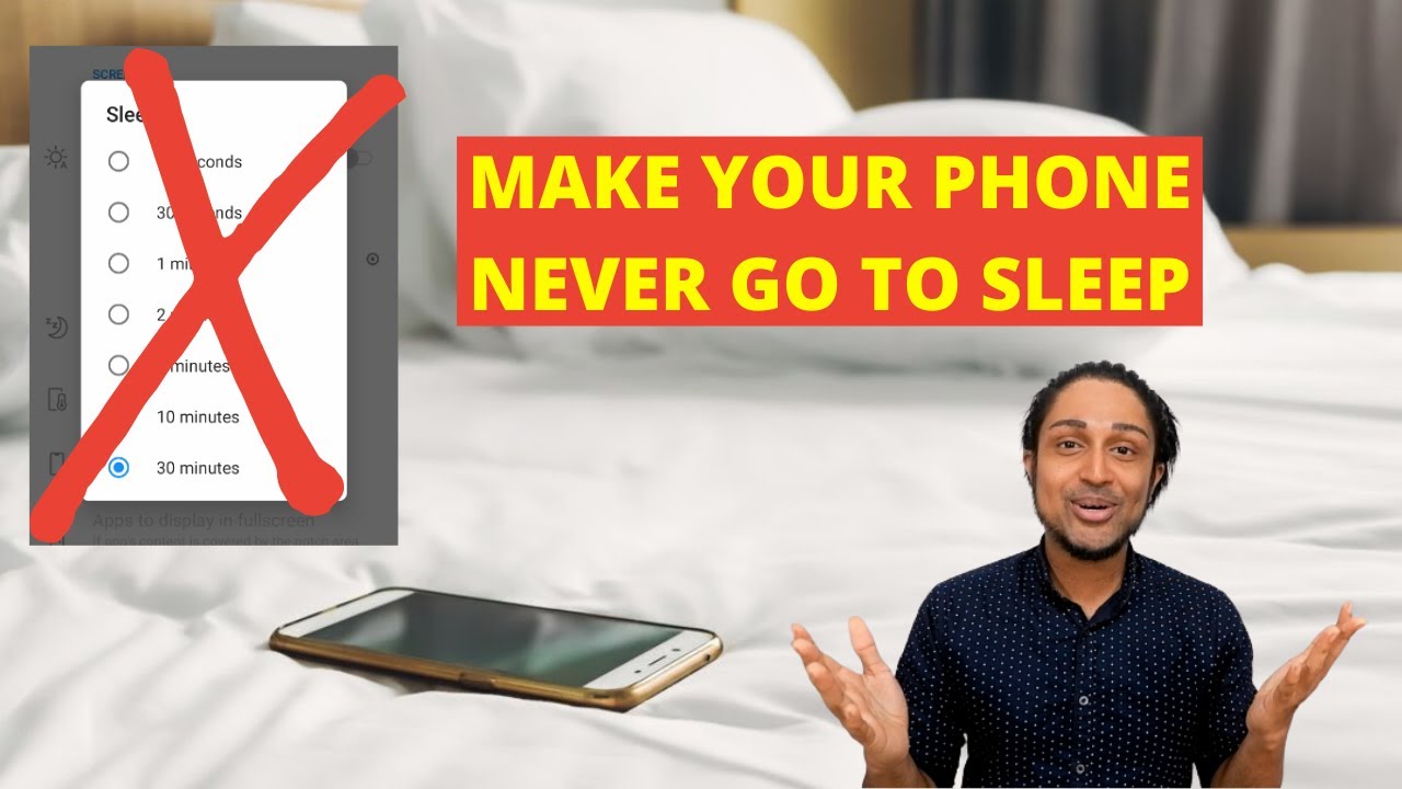 How To Prevent Your Phone From Ever Going To Sleep Mode - YouTube