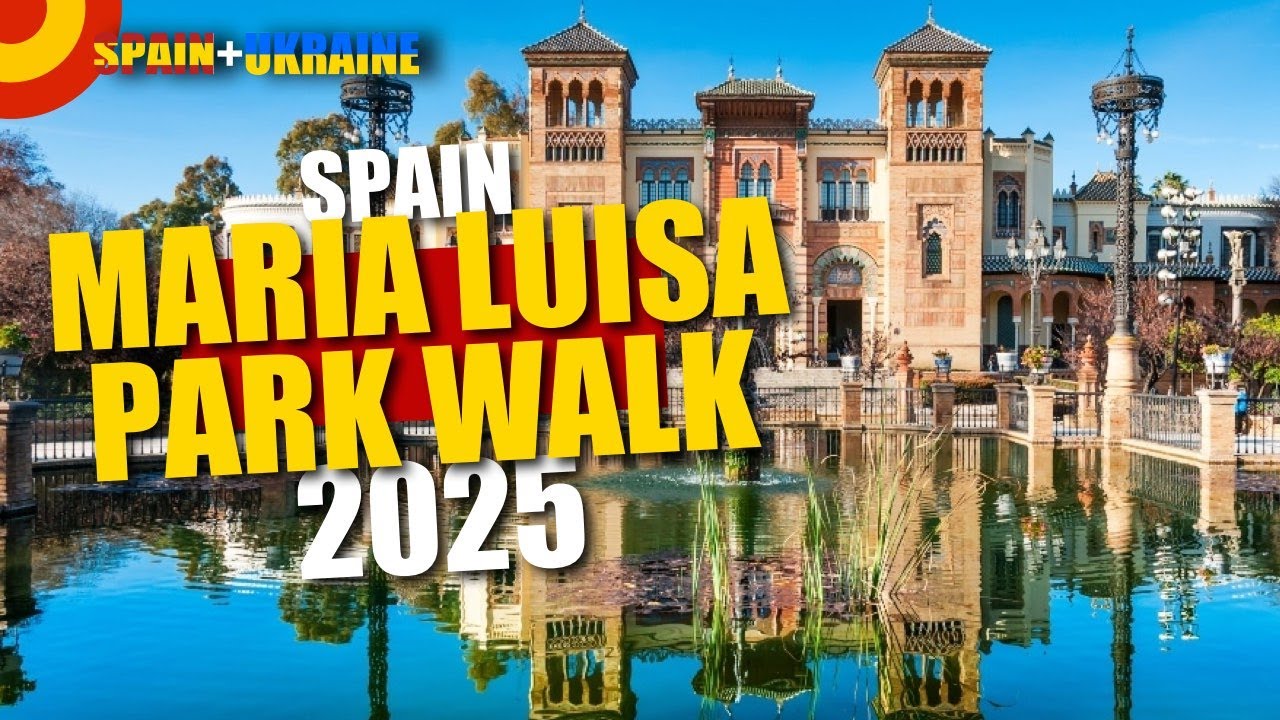 Spain Sevilla Maria Luisa Park & Plaza de España 🌿 Walking Tour in ...