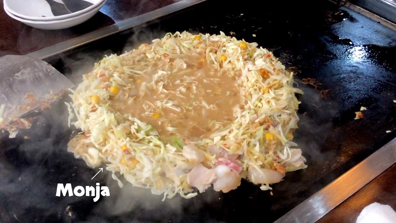 Tsukishima Monja Street - Monja & Okonomiyaki - Japanese Street Food【月島 ...
