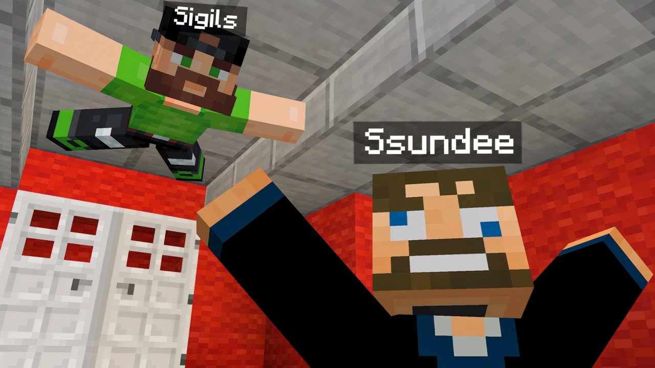 Using OP LEVITATION Powers in Minecraft Hide and Seek - YouTube