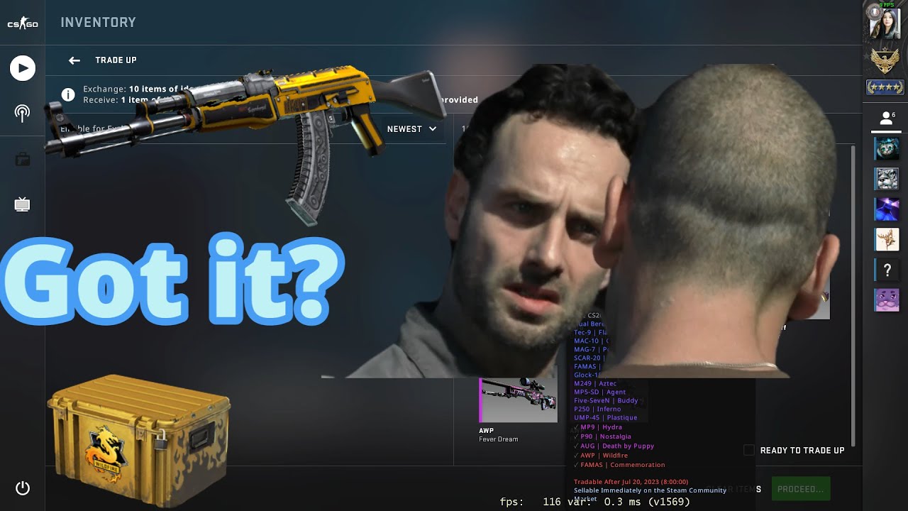 Attempt for AK-47 Fuel injector \ CS GO Trade up #shorts - YouTube