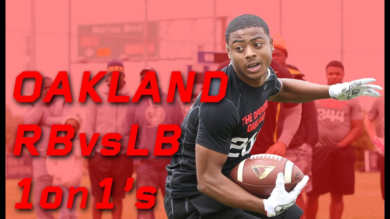 Oakland RB vs LB 1 on 1's | Nike Football's The Opening Regionals - YouTube
