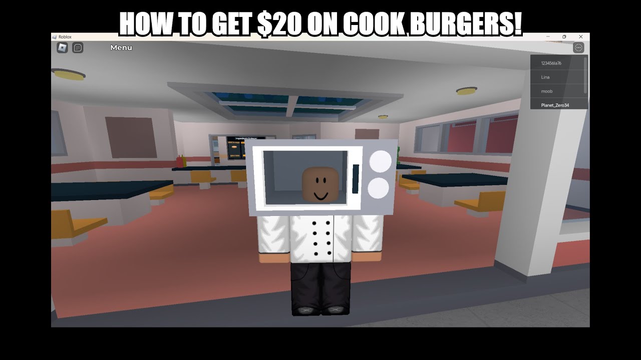 How To Get $20 On Cook Burgers! (Roblox Cook Burgers) - YouTube