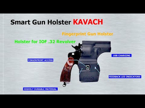 Smart Gun Holster Kavach with fingerprint sensor - YouTube