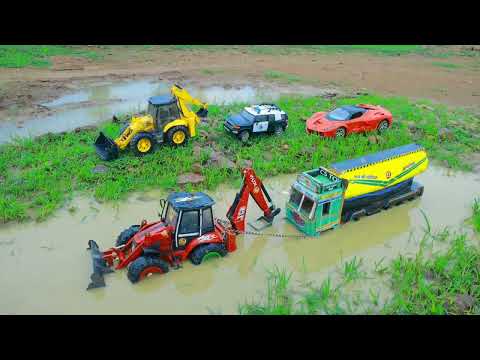 TATA Dump Bulker Sonalika Tractor BharatBenz Mahindra Thar Roxx Accident Pulling JCB Crane  ? CS Toy