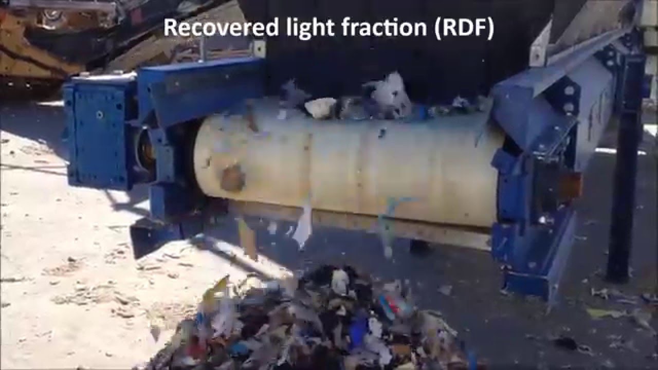 Nihot Recycling SDS 650-i in RDF recovery - YouTube