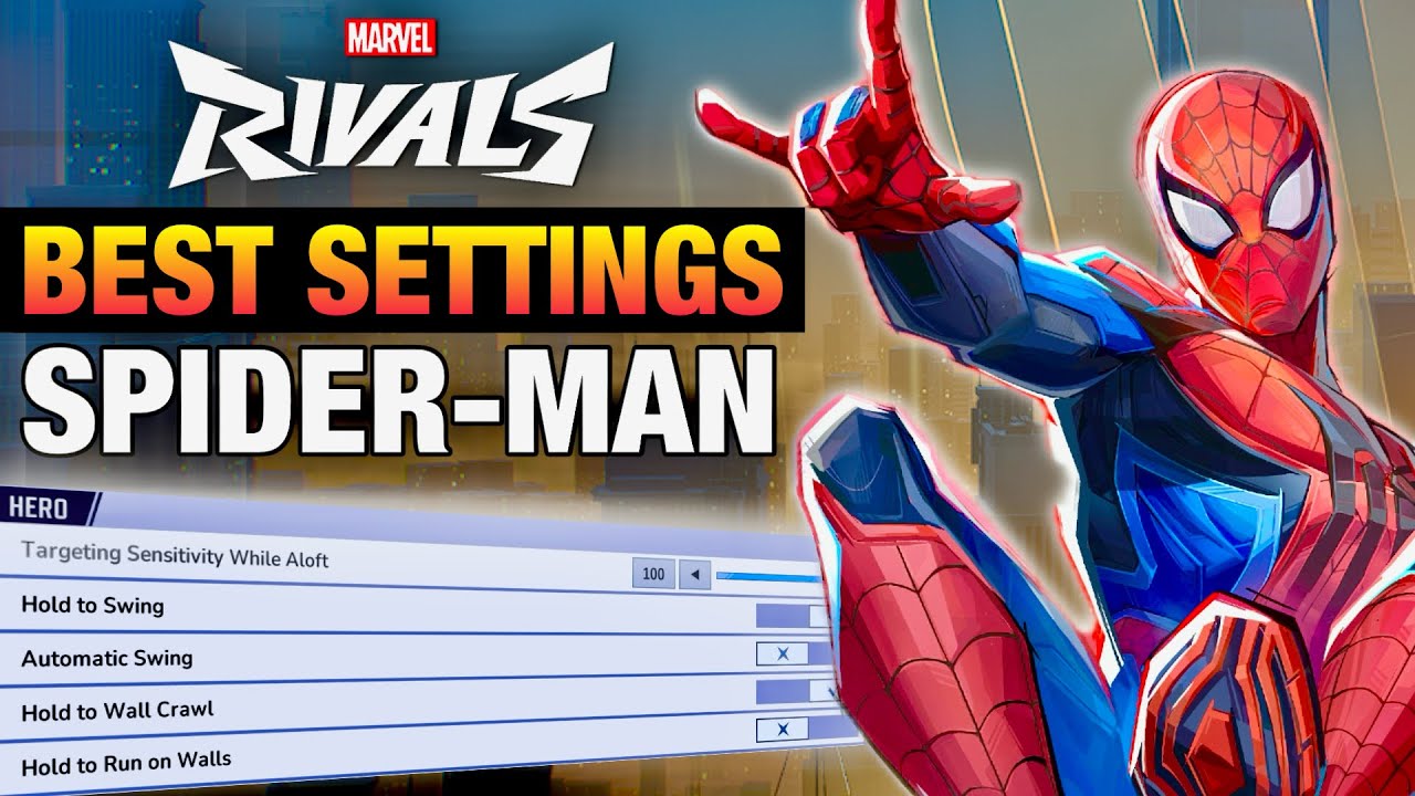 Marvel Rivals BEST Spider-Man Settings | Controller + Keyboard - YouTube