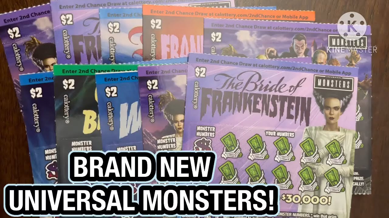 BRAND NEW UNIVERSAL MONSTERS! CA Scratchers - YouTube