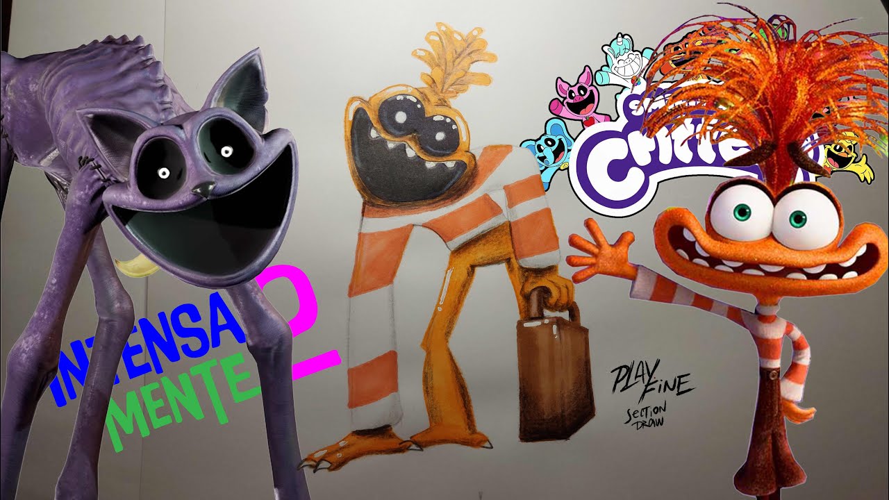 Anxiety like a smiling critters / drawing fast / Inside out 2 & Smiling ...