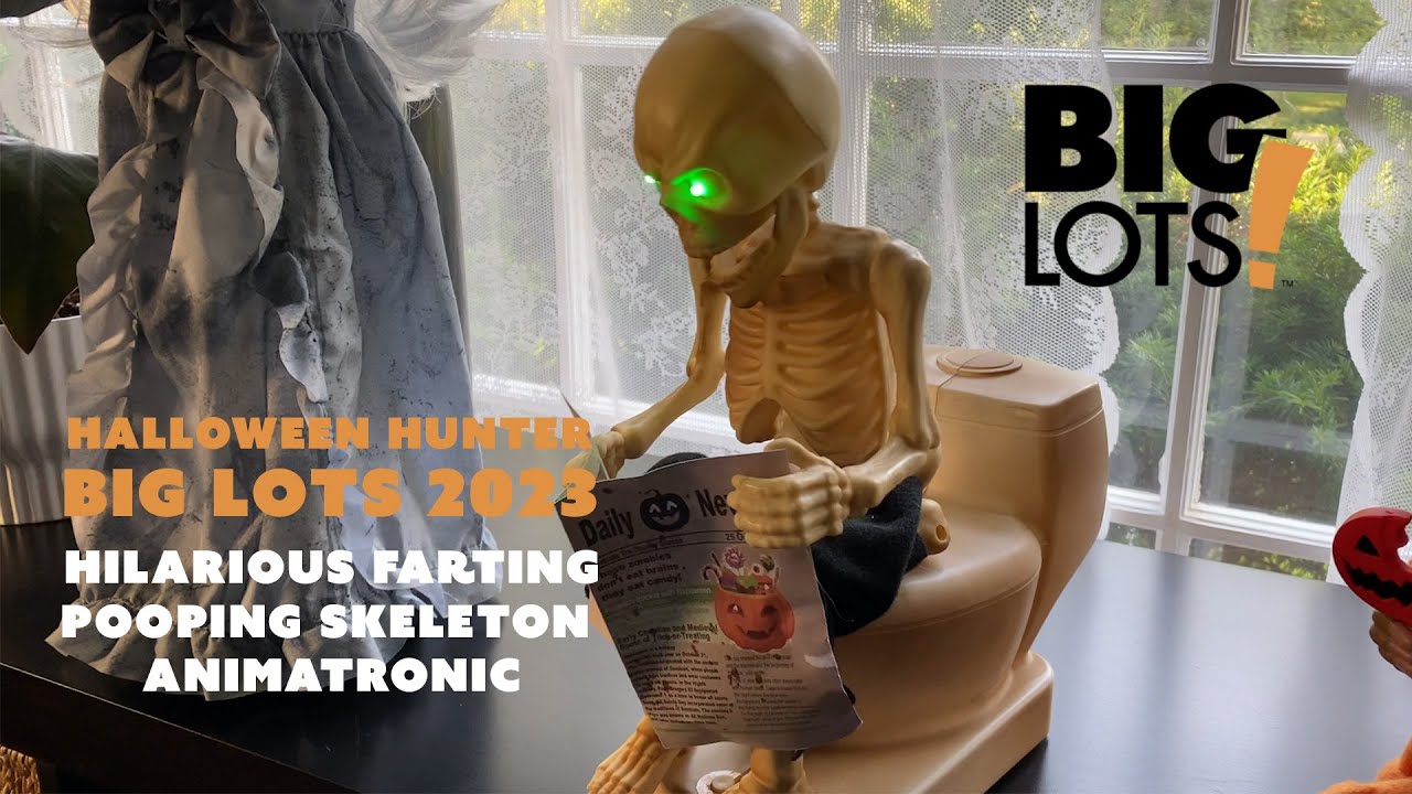 Halloween 2023 at Big Lots - Hilarious Farting Pooping Skeleton and ...