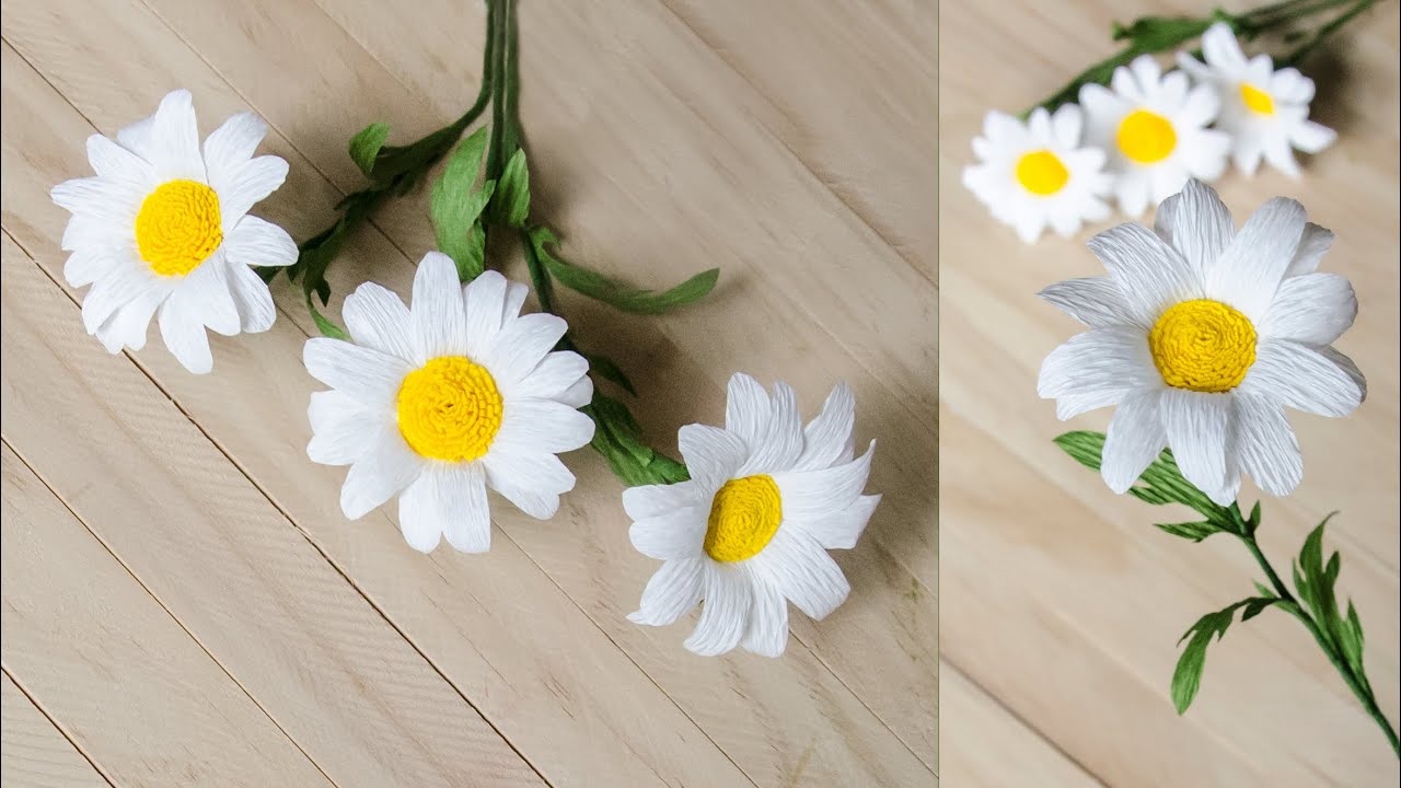 Paper flower easy | How to make Paper Daisy | Paper craft - TA Diy ...
