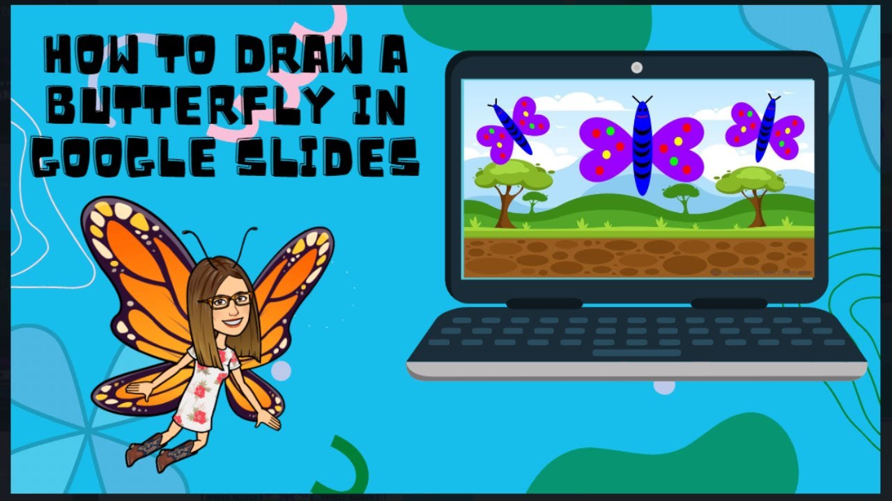 How To Draw A Butterfly In Google Slides - YouTube