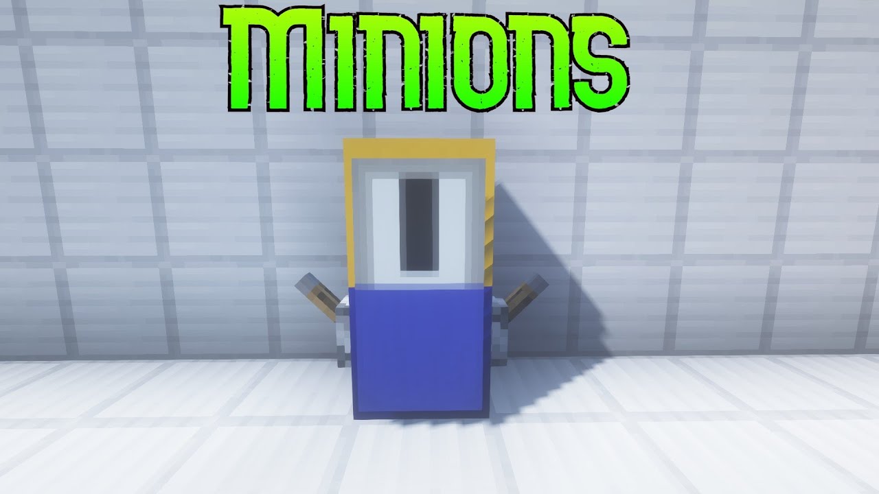 minecraft minion build tutorial(easy) - YouTube