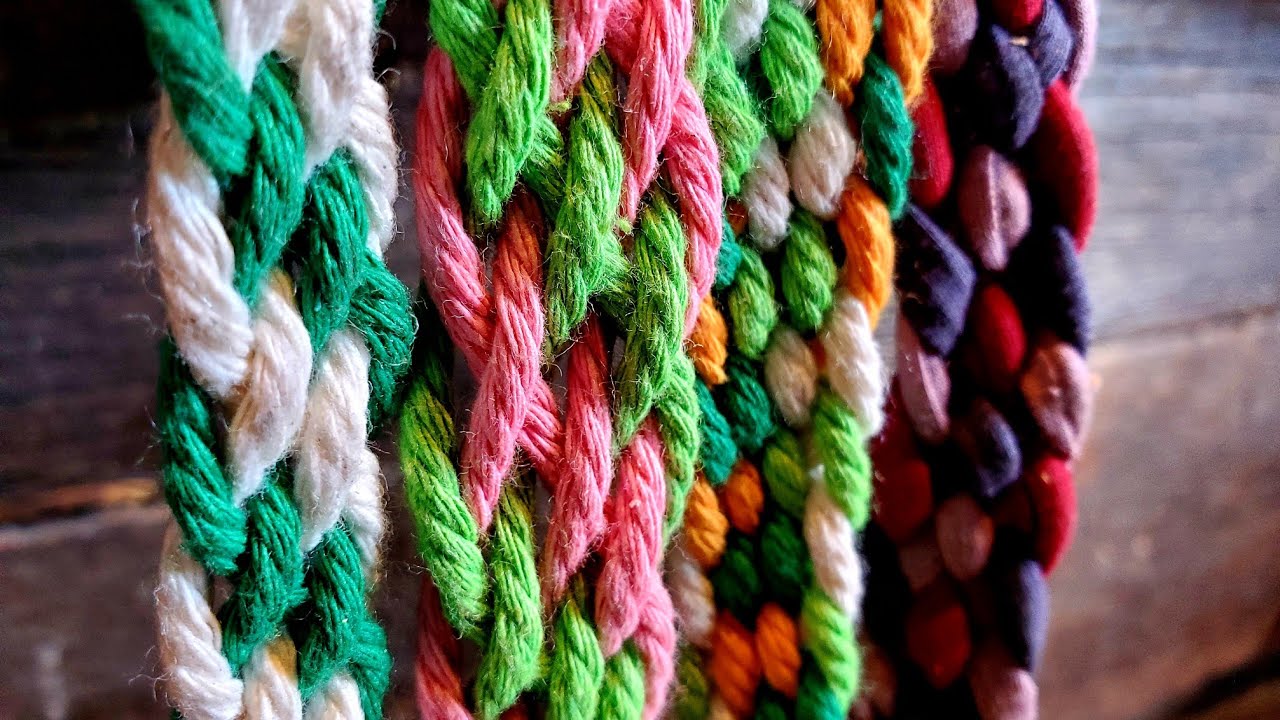 Finger Weaving Basics- Useful Bushcraft Skill - YouTube