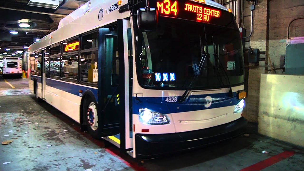 Mta New York City Bus 2011 Xcelsior XD40 #4828 Kneeler Sequence - YouTube