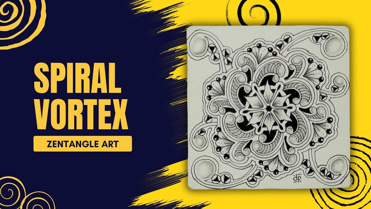 Spiral Vortex | Blooming Kangular, Mooka, Flux | Zentangle Drawing ...