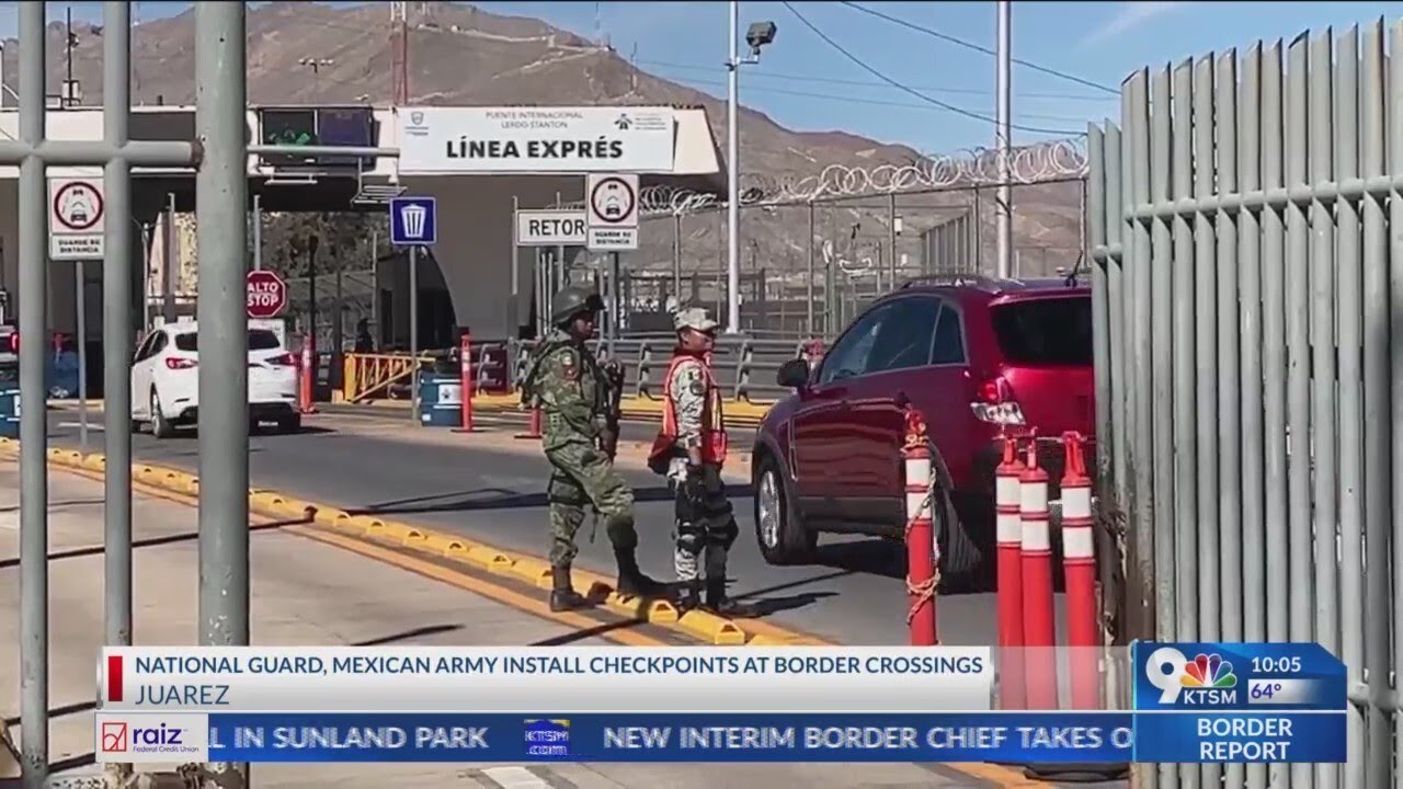 Mexican army, national guard installing checkpoints - YouTube
