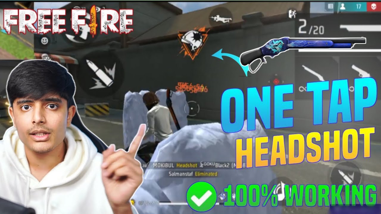 ONE TAP HEADSHOT 100% WORKING ON TRAINING GAME HEADSHOT KAISE LAGAYE? # ...