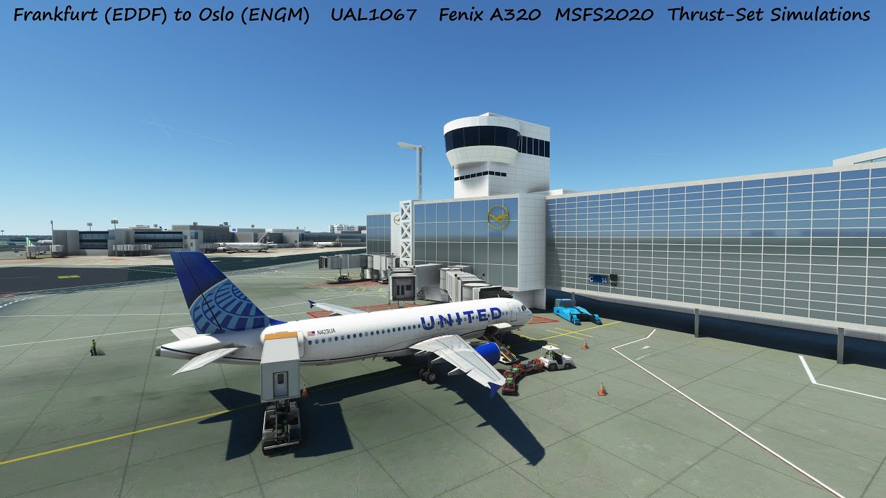 Frankfurt (EDDF) to OIso (ENGM) in the Fenix Airbus A320 in MSFS2020 on ...