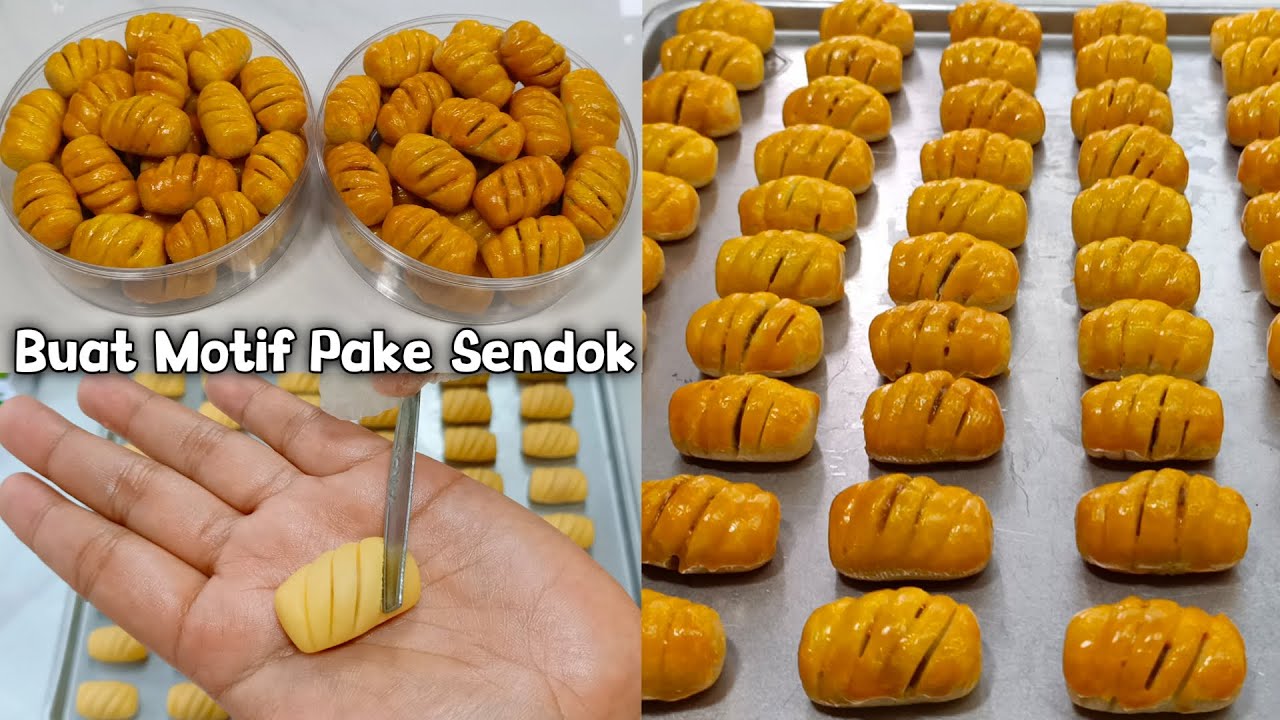 CUMA PAKAI SENDOK AJA NASTARNYA SECANTIK INI‼️NASTAR MOTIF NANAS | KUE KERING LEBARAN TANPA ...