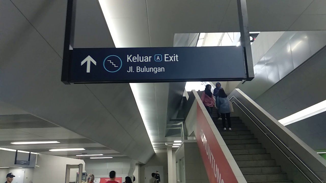 Stasiun MRT BLOK M JAKARTA dan mesin Beli tiket MRT - YouTube