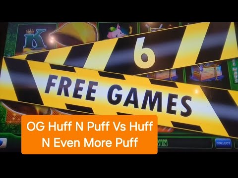 Huff N Puff Vs Huff N Even More Puff! Freeplay Fun! #casino #fun - YouTube