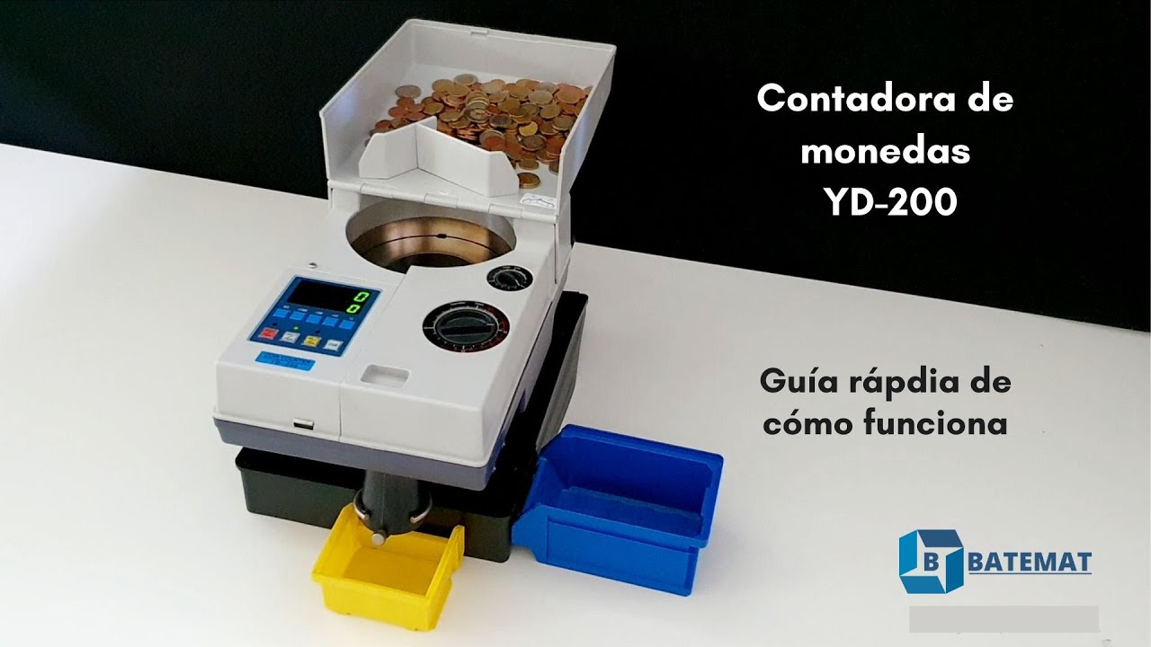 ¿Cómo funciona una contadora de monedas YD-200? - YouTube